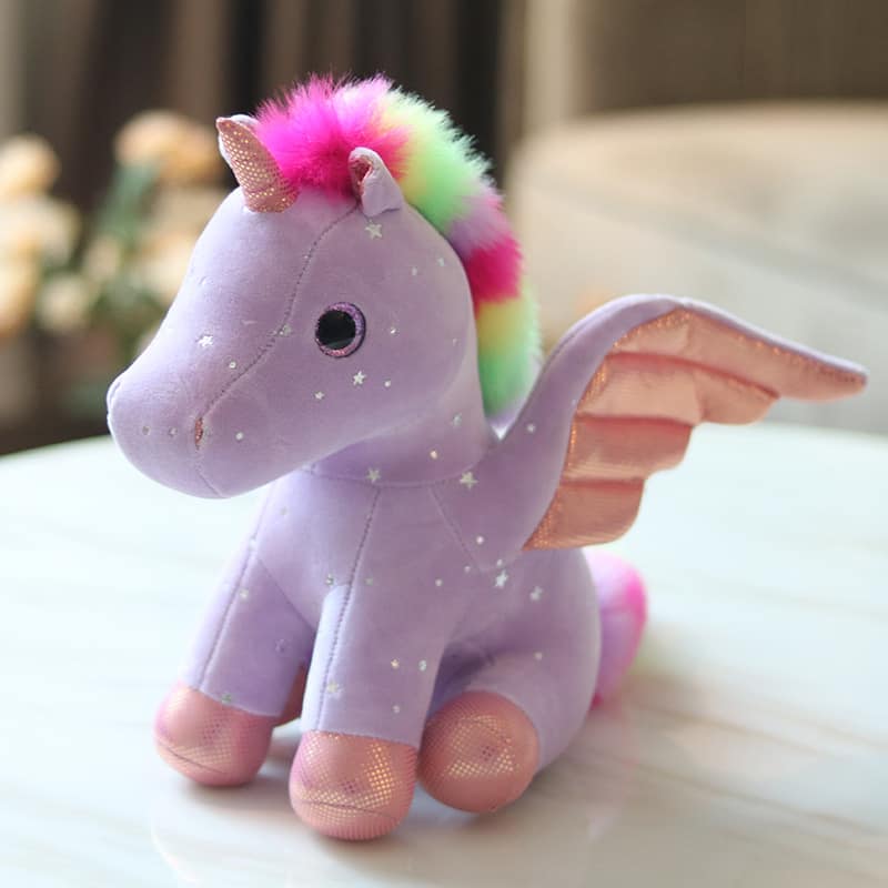 Magical Unicorn Plush Toy with Rainbow Starry Sky – Perfect Doll Gift ...